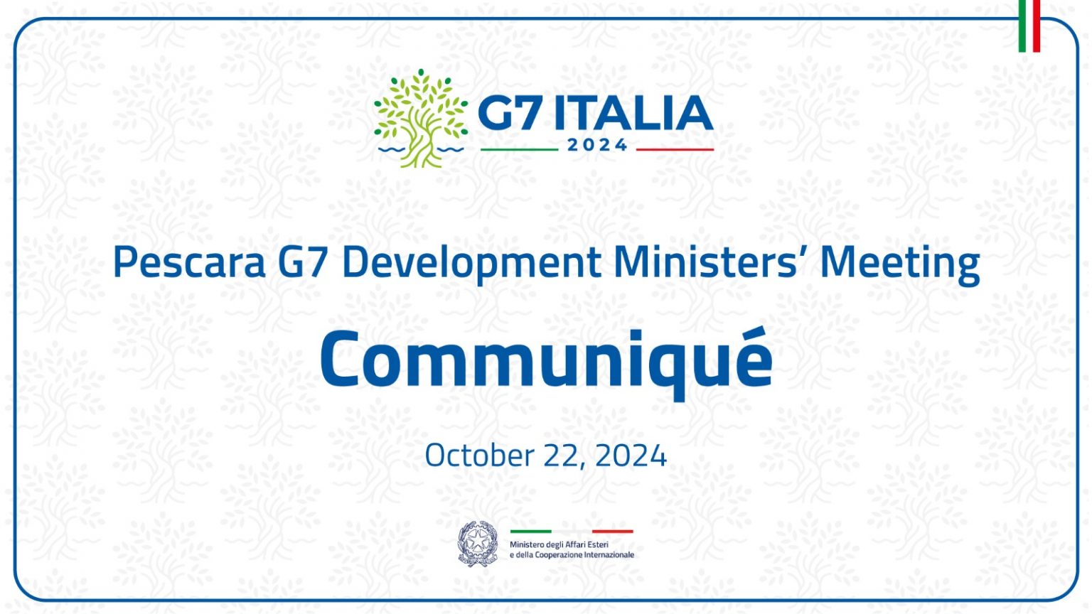 Il Ministro Antonio Tajani presiede la Conferenza dei Missionari italiani – Ministero degli ...